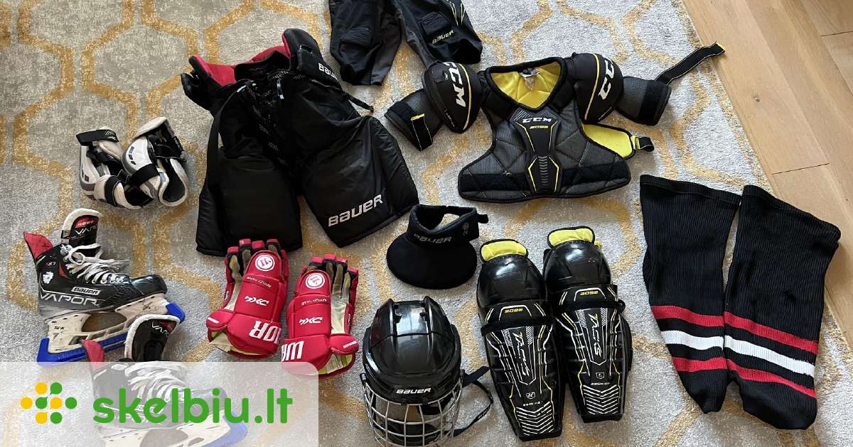 Ledo ritulio apranga, pačiūžos, lazdos - Skelbiu.lt