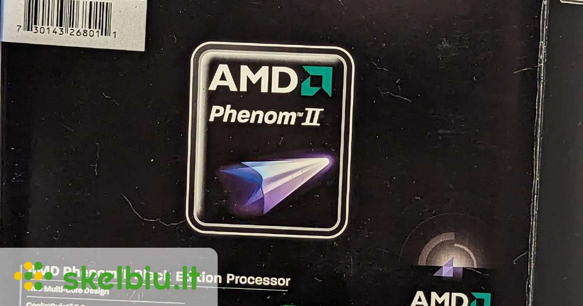 Amd Phenom II X3 720 black edition - Skelbiu.lt