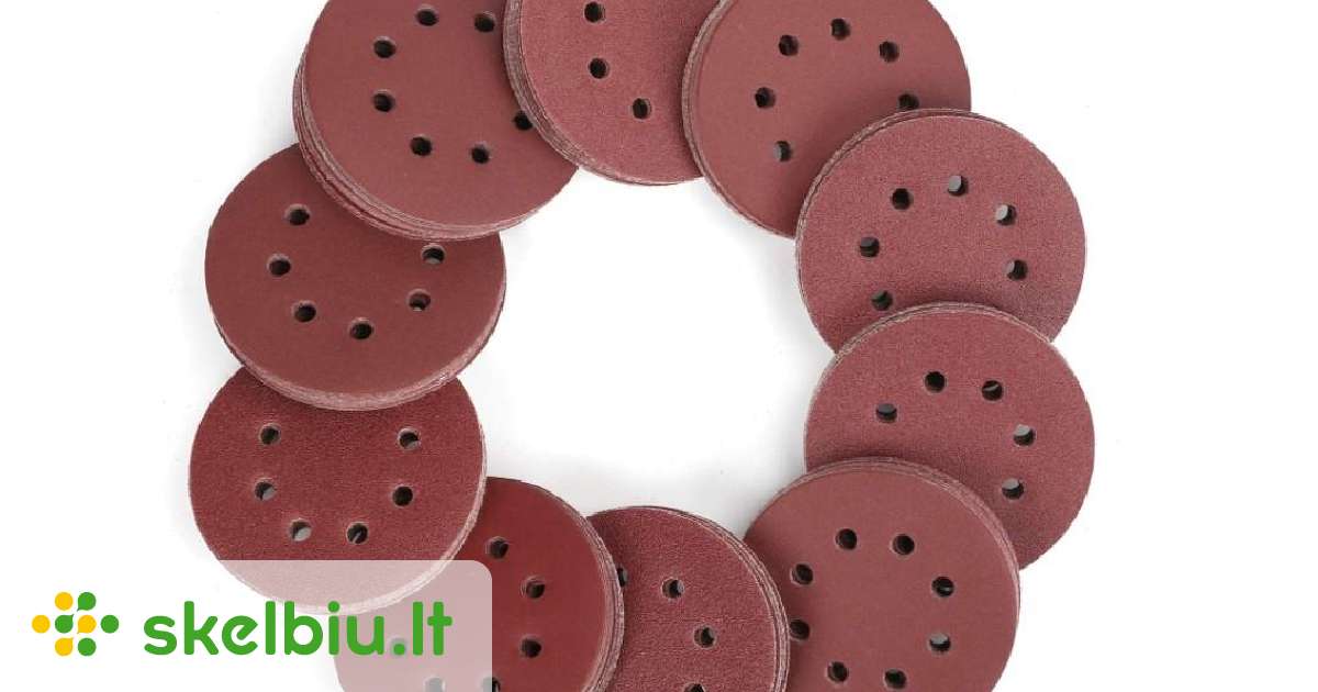 Šlifavimo diskai P60 - P600, 125 mm, 150 vnt. - Skelbiu.lt