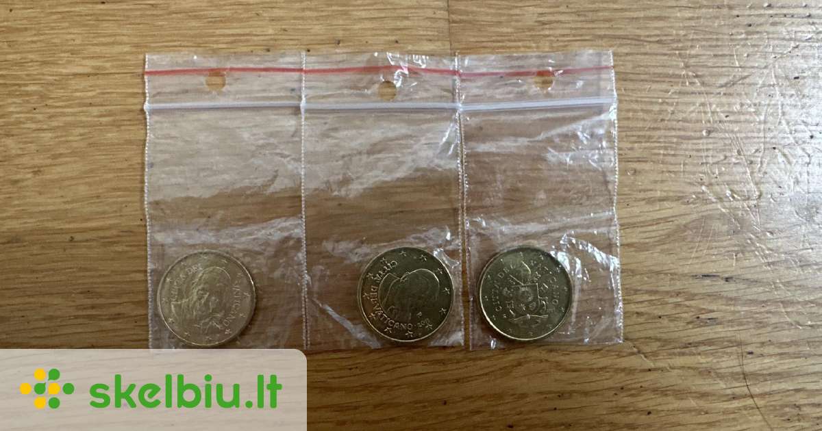 Vatikano 50 euro centų monetos - Skelbiu.lt