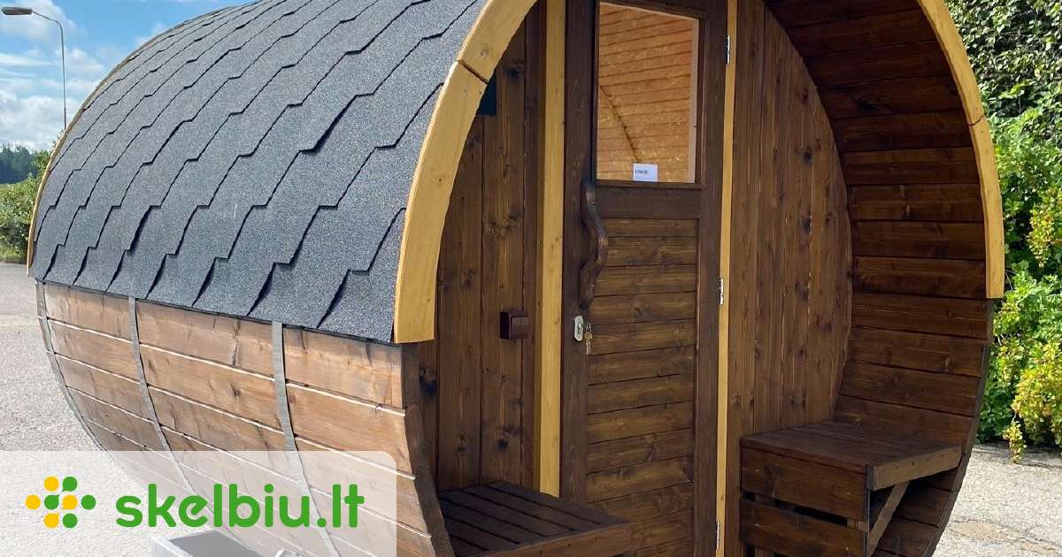 Apvali 2,5m ilgio pirtis su terasa. 15% nuolaida! - Skelbiu.lt