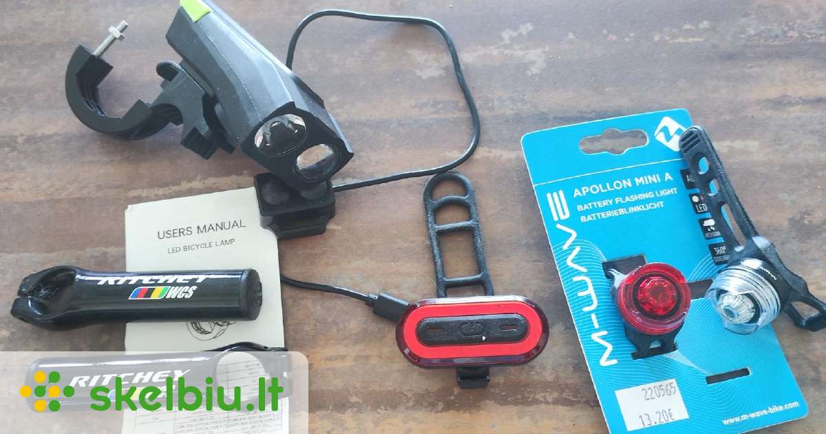 Dviracio žibintai ir Ritchey "ragai". - Skelbiu.lt