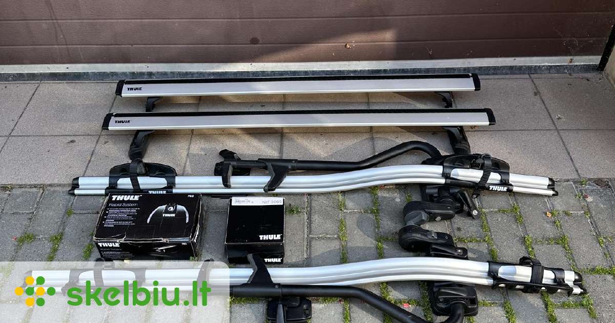Thule dviračių laikikliai ant stogo - komplektas - Skelbiu.lt