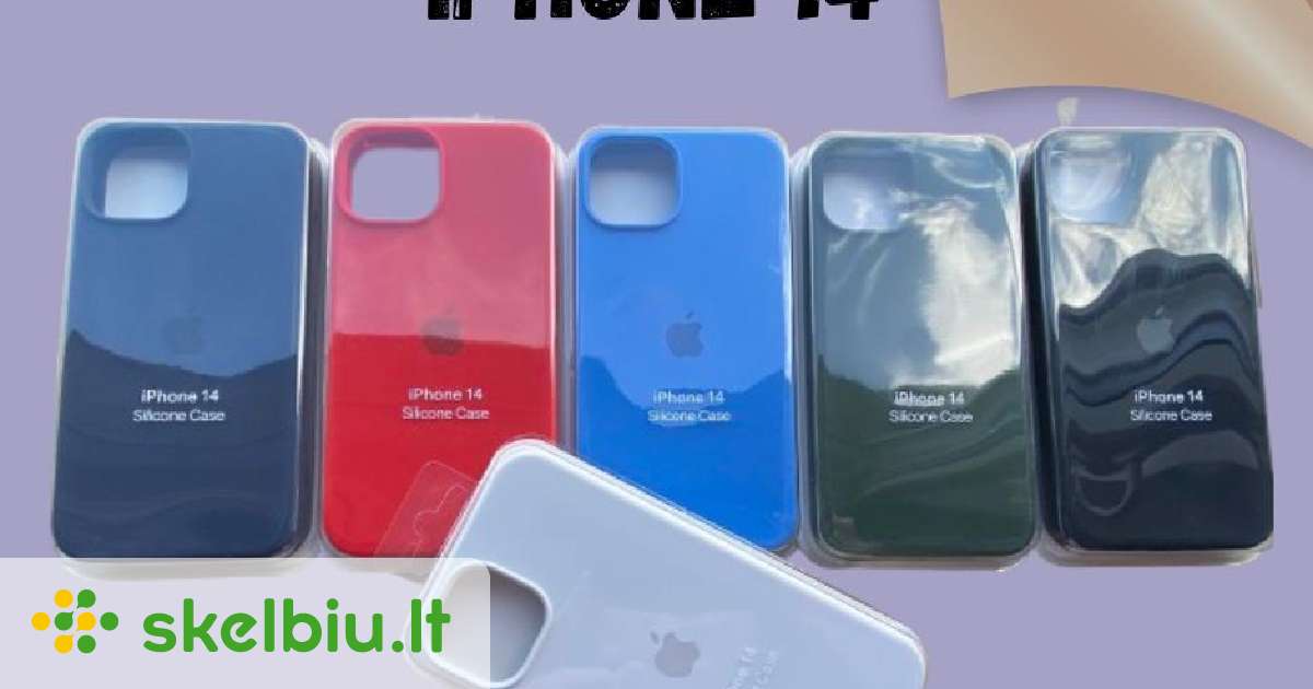 iPhone 14 dėkliukai su logo - Skelbiu.lt