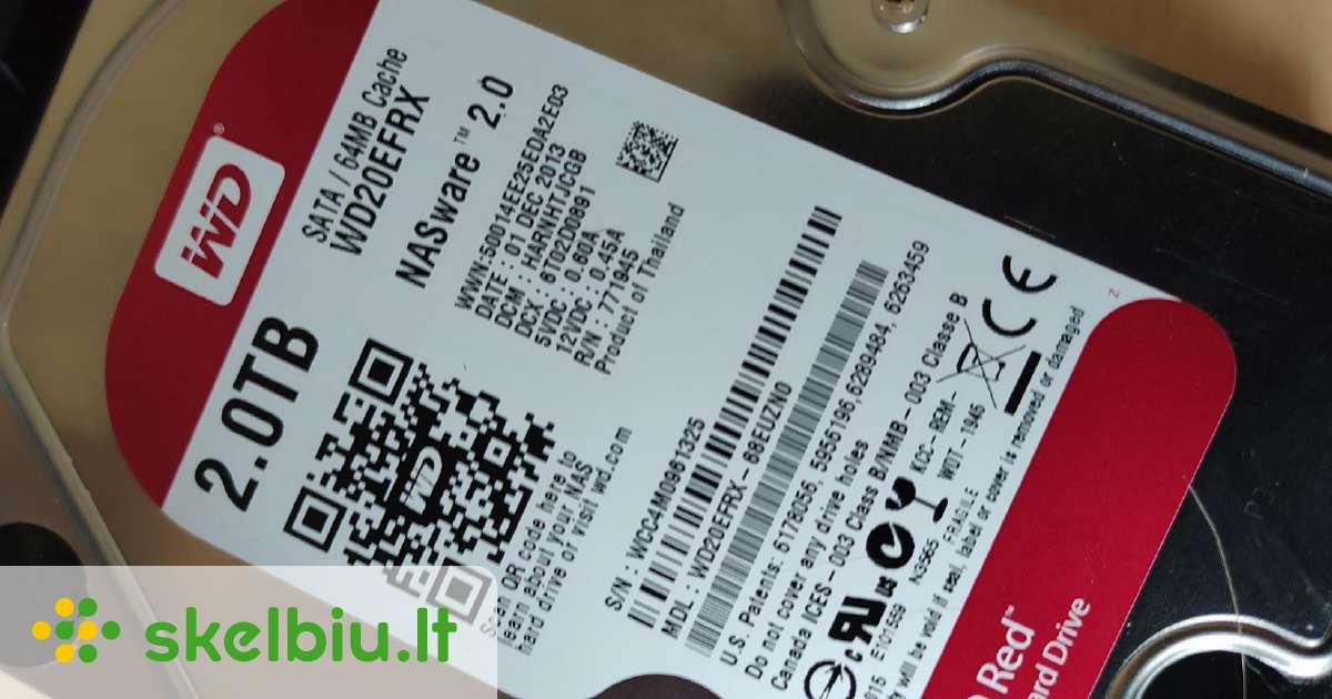 HDD diskas 2 TB 2 vienetai - Skelbiu.lt