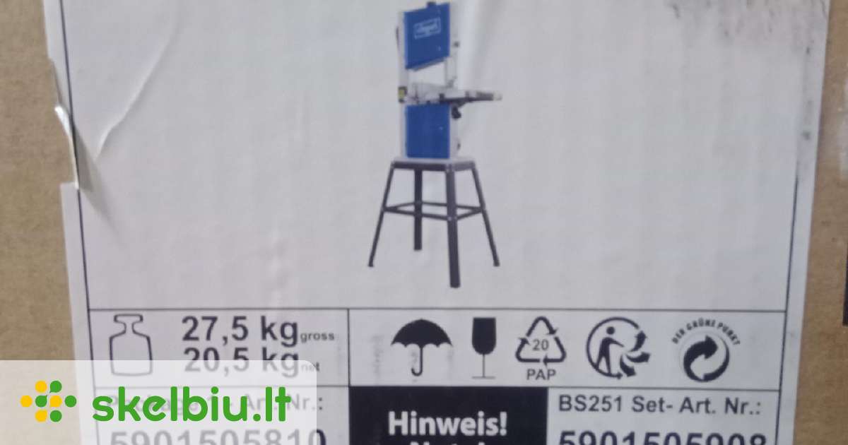 Juostines pjovimo stakles su kojomis scheppach - Skelbiu.lt