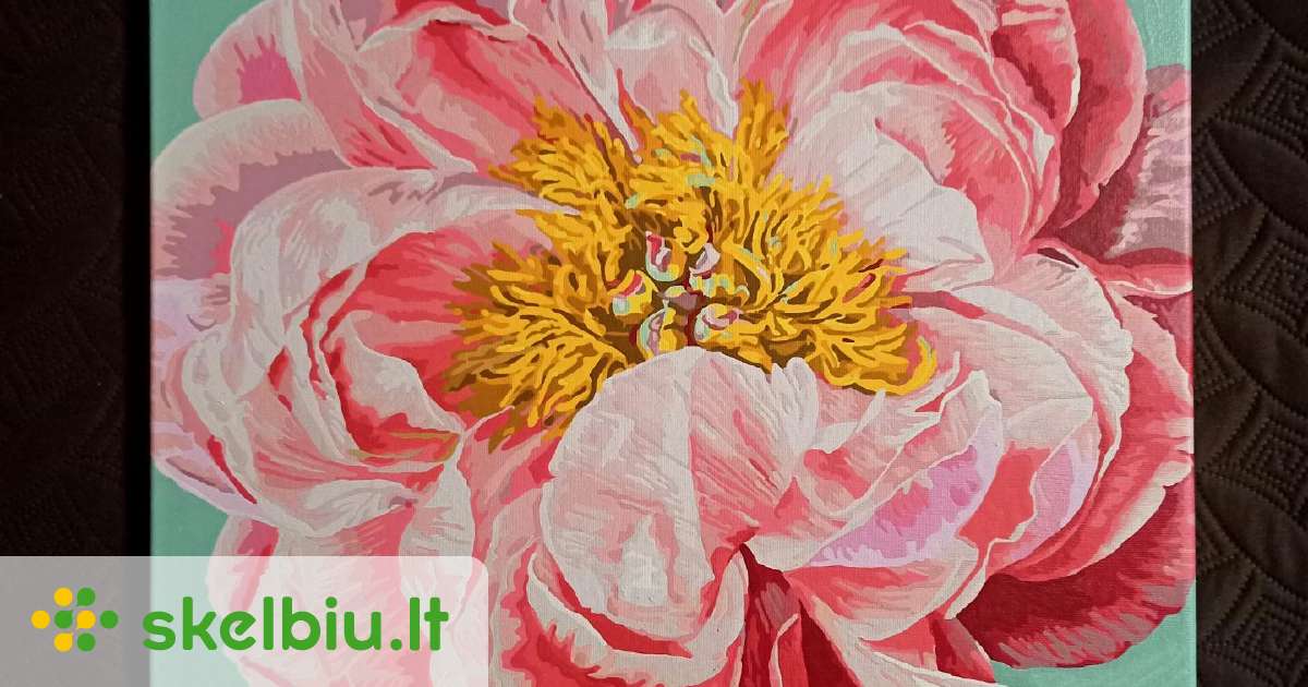 Rankų darbo tapyba "Graži gėlė" - Skelbiu.lt