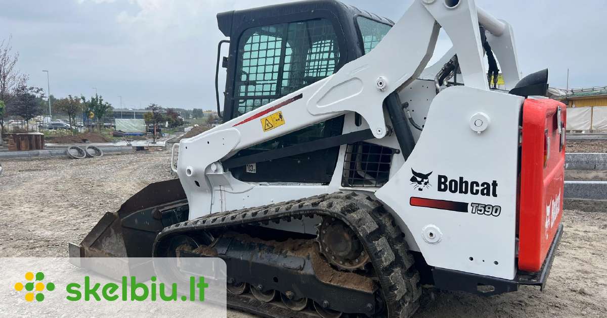 Bobcat T590 + greideris su 2d - Skelbiu.lt