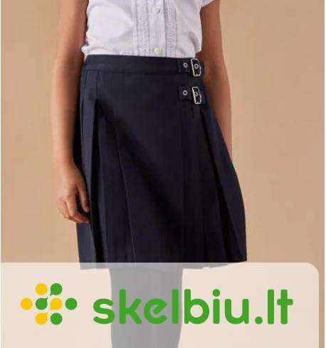 Mokyklinis sijonas, mėlynas universalus,16 m. Next - Skelbiu.lt