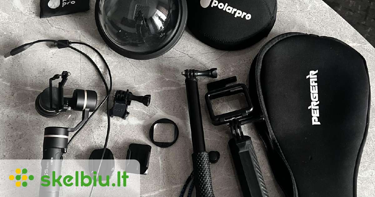 Gopro Hero 5 su stabilizatoriumi ir priedais - Skelbiu.lt