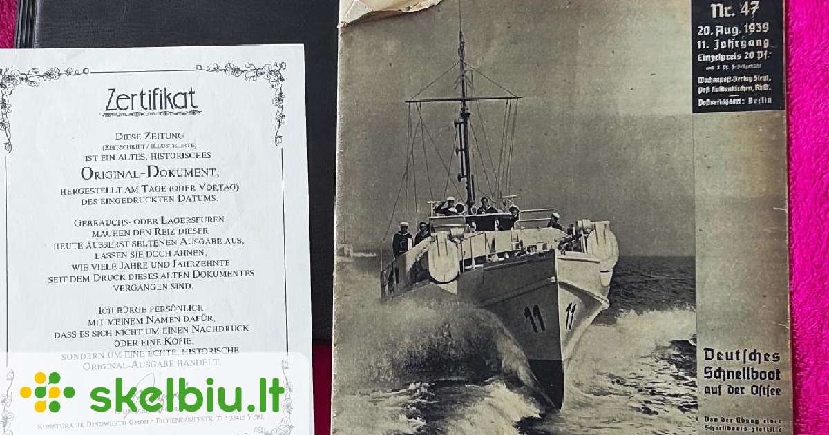 Nacių žurnalas apie Lietuvą 1939 metais su daugybe - Skelbiu.lt