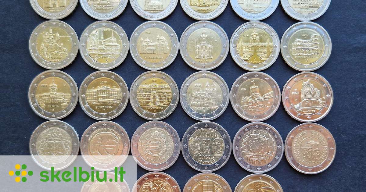 Vokietijos proginės 2 eurų monetos iš apyvartos - Skelbiu.lt
