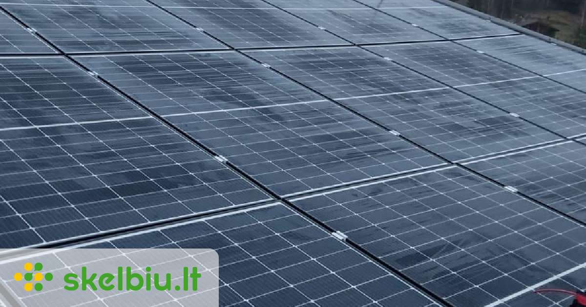 Saulės elektrinių montavimas, moduliai, įranga - Skelbiu.lt