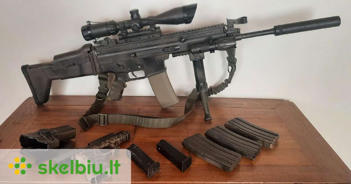 Airsoft Scar-l ir Glock 17 - Skelbiu.lt
