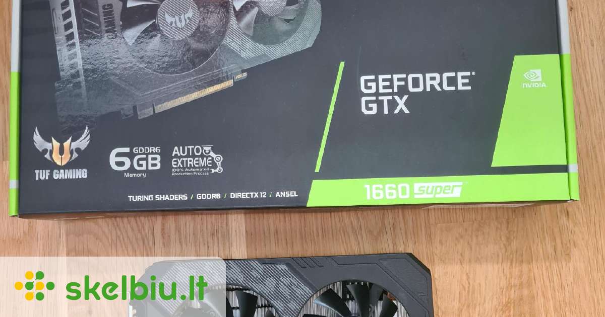 Asus Gtx 1660 Super 6gb - Skelbiu.lt