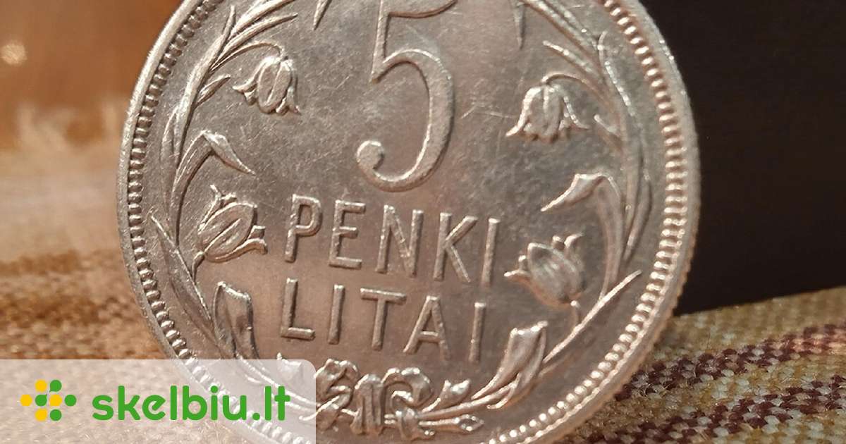 5 (penki) litai, 1925 m. - Skelbiu.lt