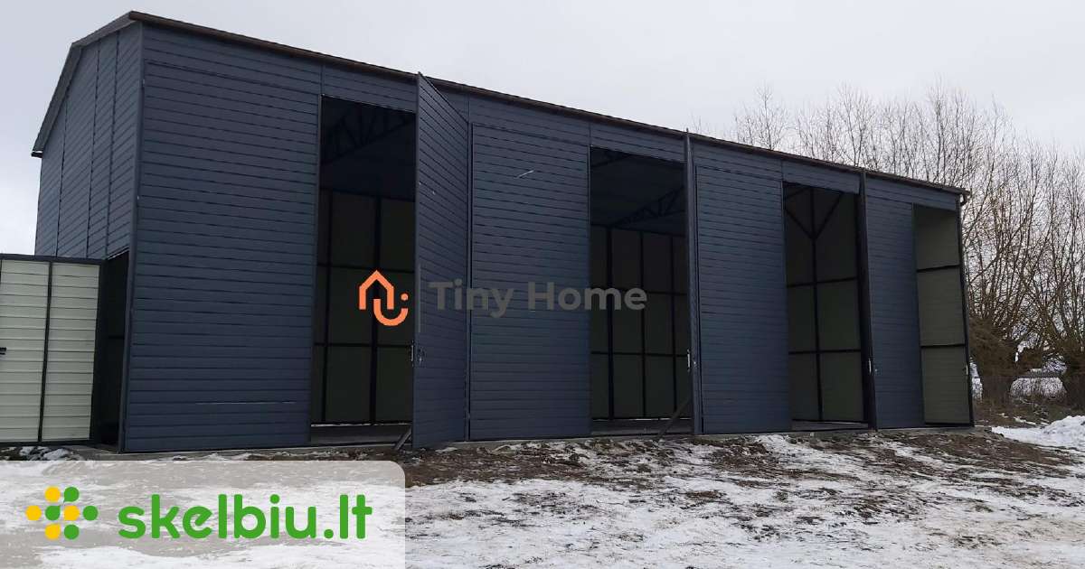 Metalinių angarų individuali gamyba 12x6x4m - Skelbiu.lt