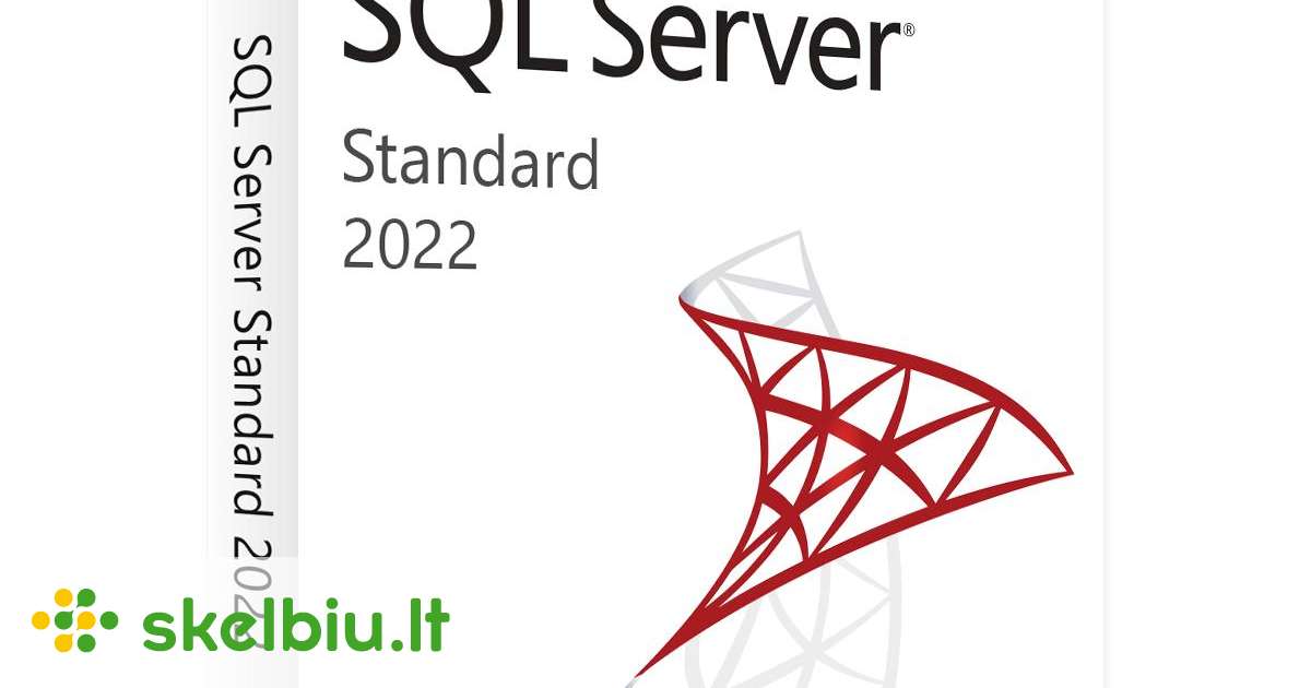 Microsoft Sql Server 2022 Standard Licence Key - Skelbiu.lt