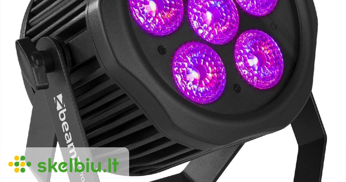 Beamz Wbp612ip Aluminium Ip65 Battery LED Par 6-in - Skelbiu.lt