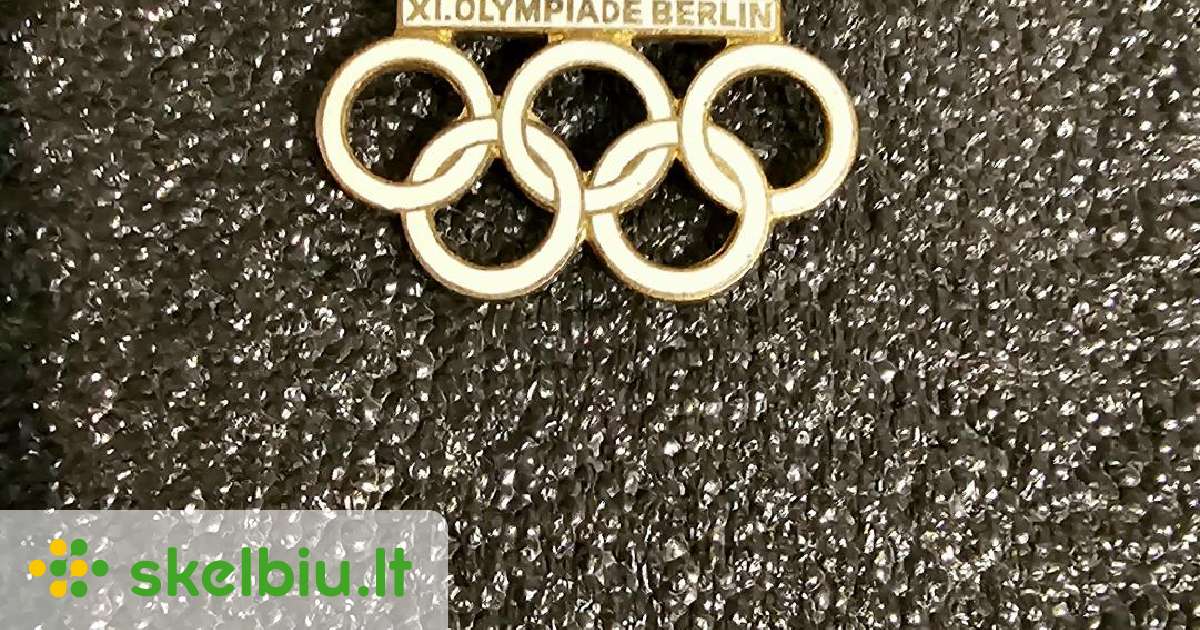 1936m. olimpiados Berlyne ženkliukas. - Skelbiu.lt