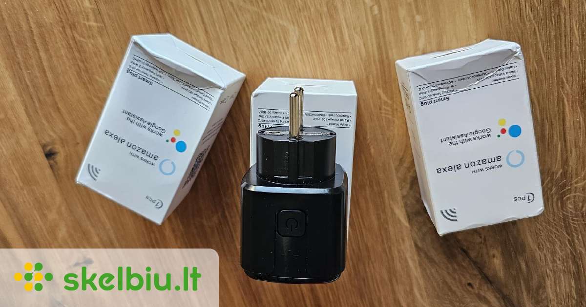 Wi-fi ar balsu valdomos 20a rozetės su smart meter - Skelbiu.lt