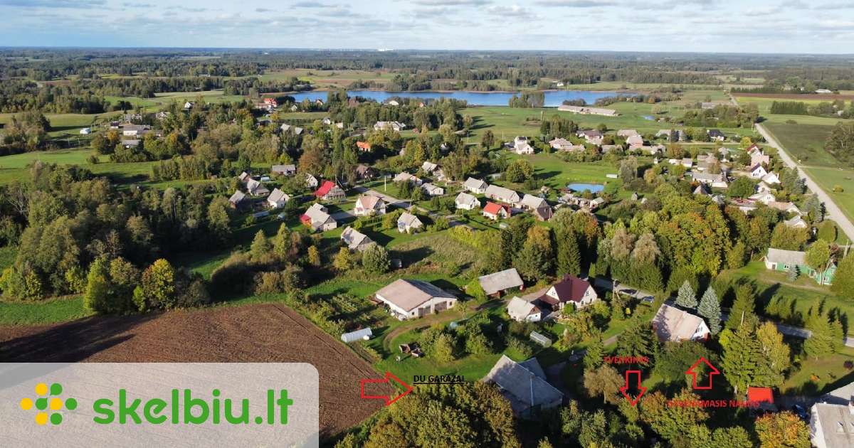 Namas, Rokiškio r. Aukštakalnių k. Jaunystės g., karkasinė sodyba ...