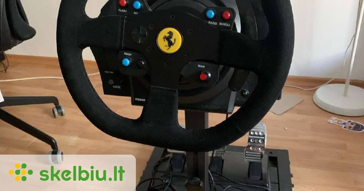 Thrustmaster T300 Ferrari vairas+stovas - Skelbiu.lt