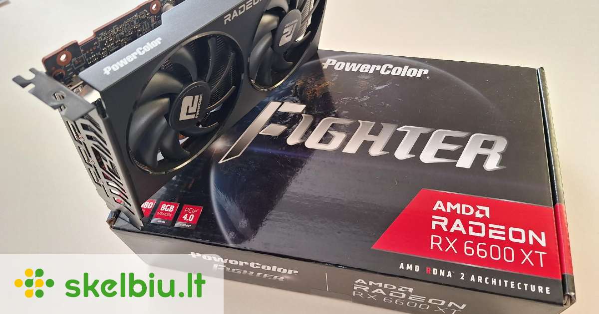 Powercolor Radeon Rx 6600 XT Fighter - Skelbiu.lt
