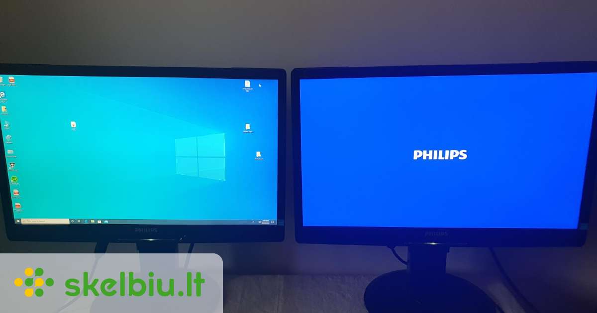 22" LED monitoriai Philips Brilliance 221s Plus - Skelbiu.lt