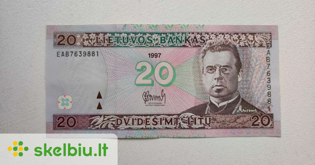 20 litu 1997 metu kolekcinio stovio - Skelbiu.lt