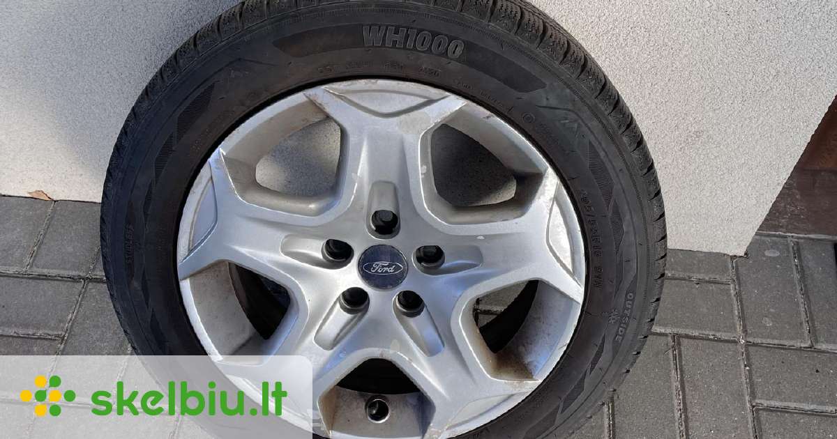 Orginalūs skardiniai Ford ratlankiai su padangom - Skelbiu.lt