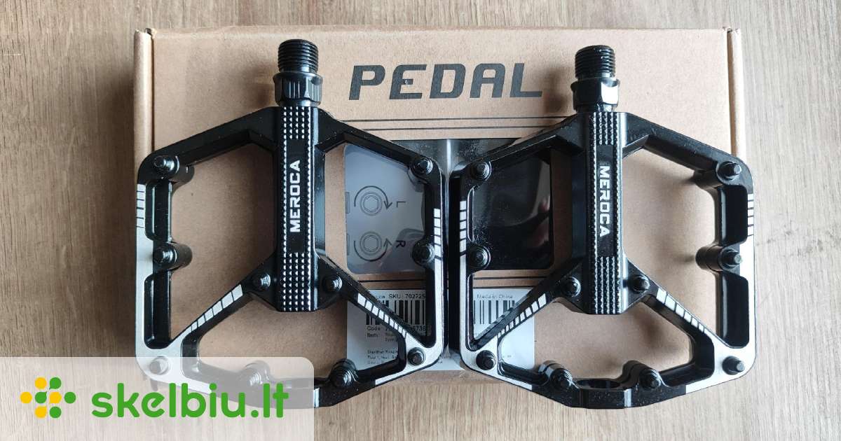 MTB aliuminiai platūs dviračio pedalai Meroca - Skelbiu.lt