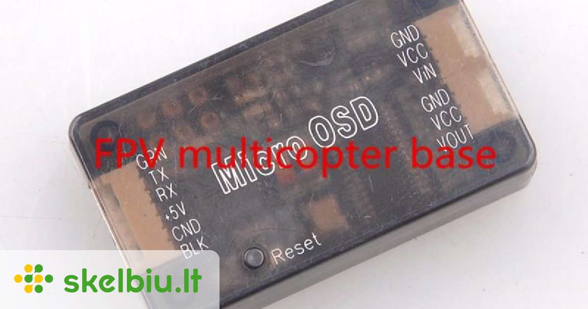 Fpv Telemetry - 3dr Mini Osd - Skelbiu.lt