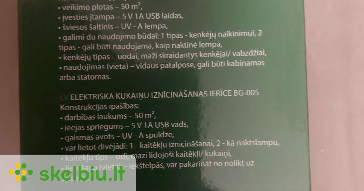 Prietaisas Uodams Naikinti Skelbiu lt Prietaisas Uodams Naikinti Skelbiu lt