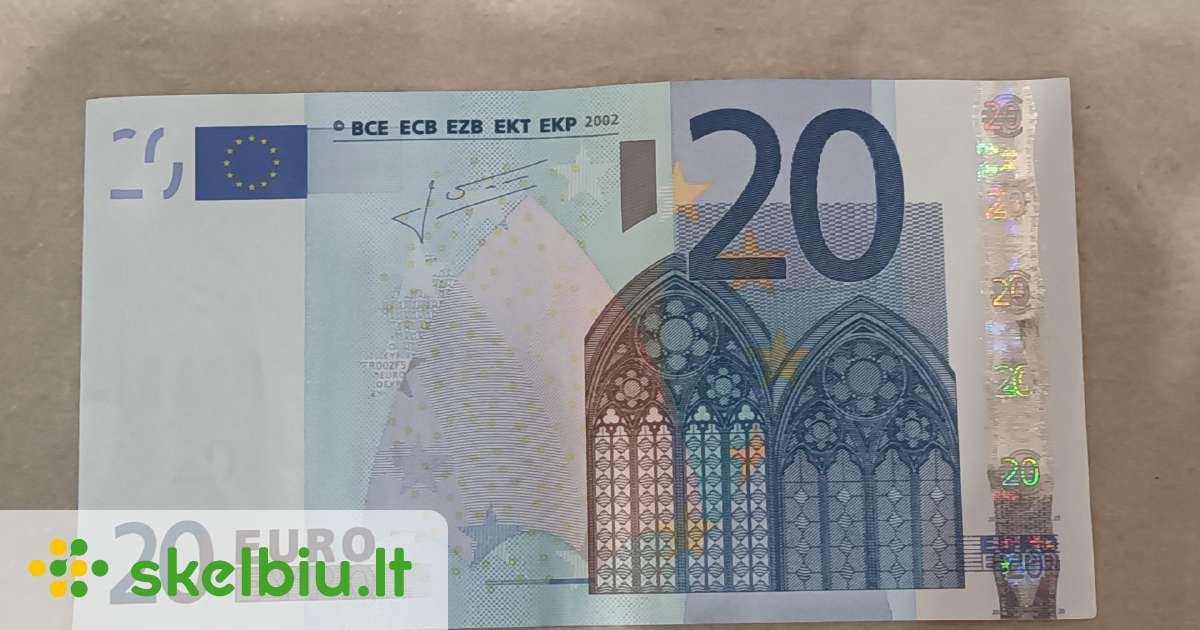 20 euro banknotas 2002 metu senos laidos - Skelbiu.lt
