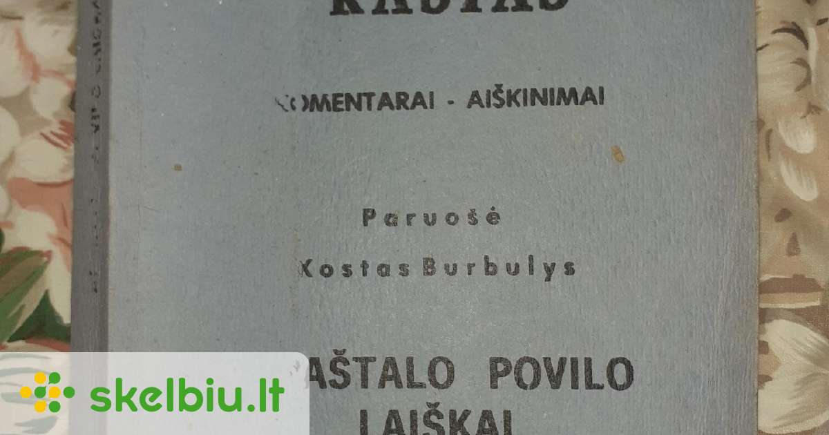 Šventasis Raštas. Apaštalo Povilo Laiškai - Skelbiu.lt