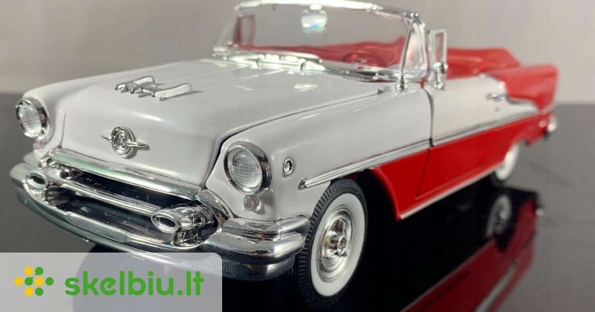 1955 Oldmobiles Super 88 Modeliukas Car 1:24 Welly - Skelbiu.lt