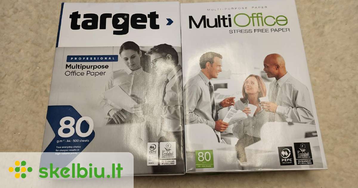 Biuro kopijavimo, spausdinimo popierius - Skelbiu.lt
