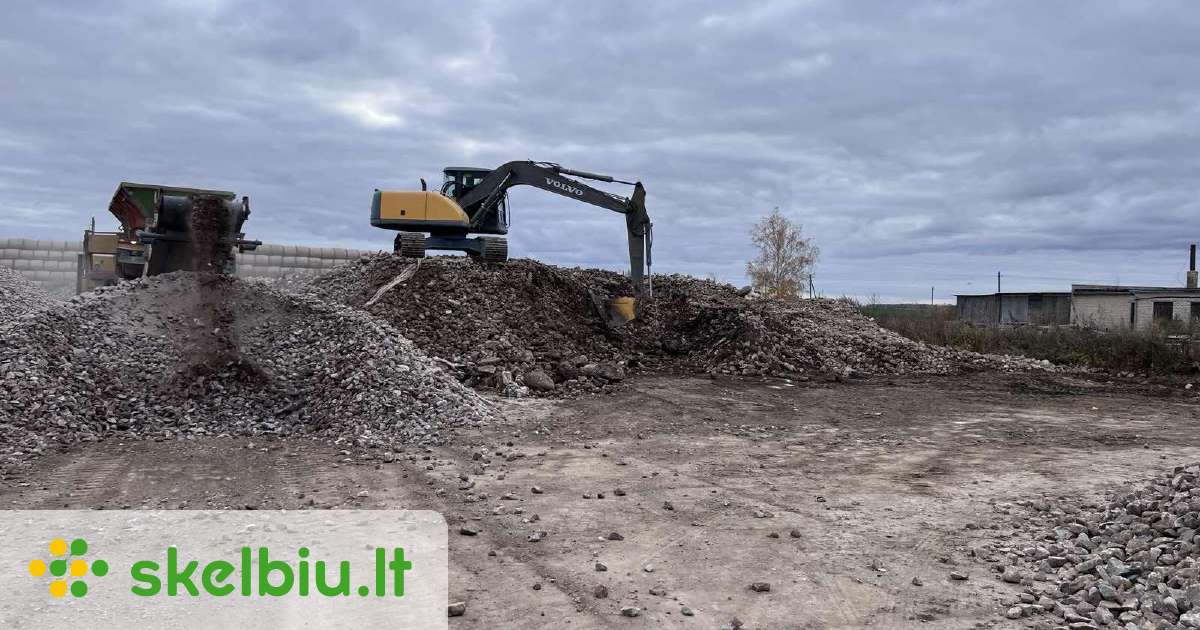 Betono smulkinimas,akmenu malimas,malūnas, smulkin - Skelbiu.lt