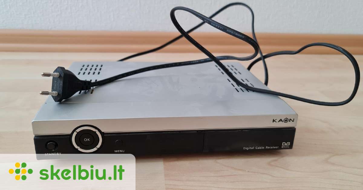 Skaitmeninis kabelinis imtuvas Kaon K-e2270co - Skelbiu.lt