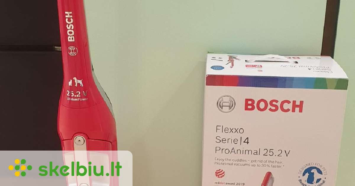 Bosch Pro Animal 25.2v dulkiu siublys šluota - Skelbiu.lt