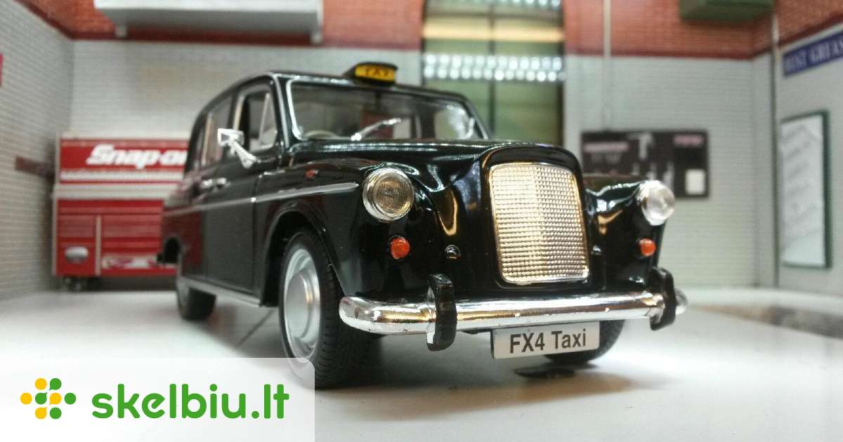 Austin Fx4 London Taxi Modeliukas Car 1:24 Welly - Skelbiu.lt