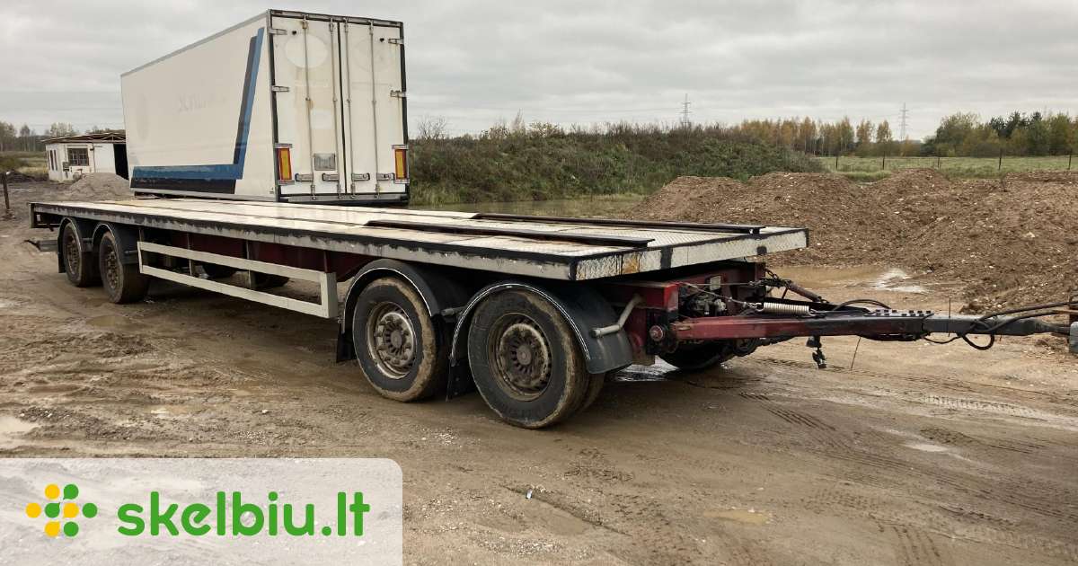 Priekaba Platforma Rulonam Vezti - Skelbiu.lt