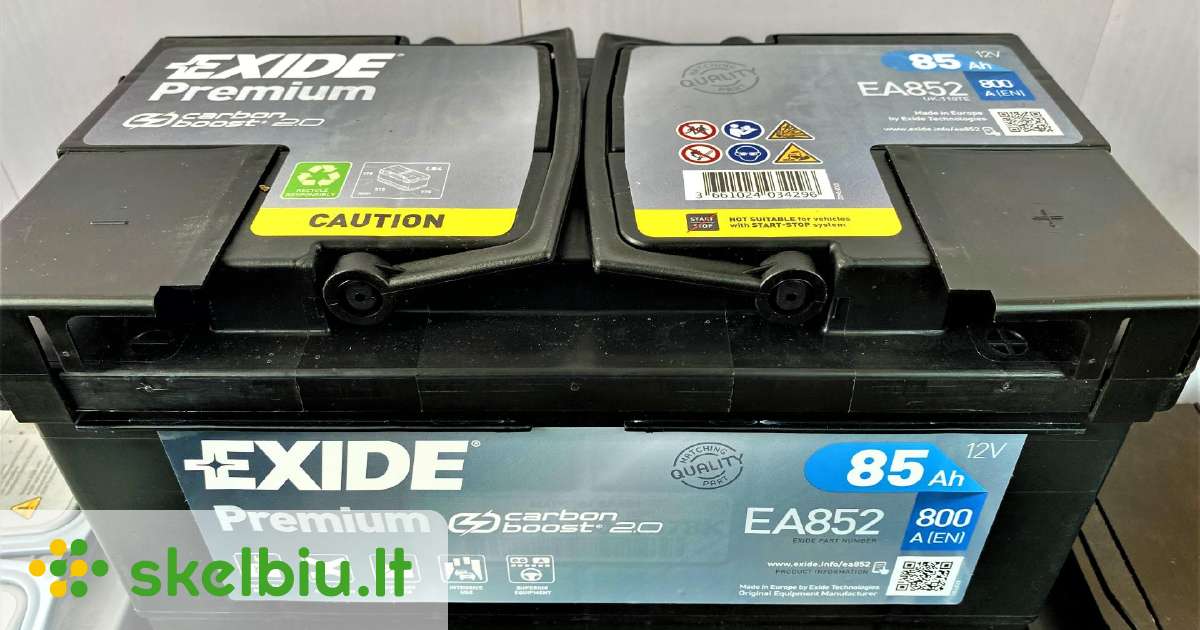 Exide 85 Ah 800 A - Skelbiu.lt