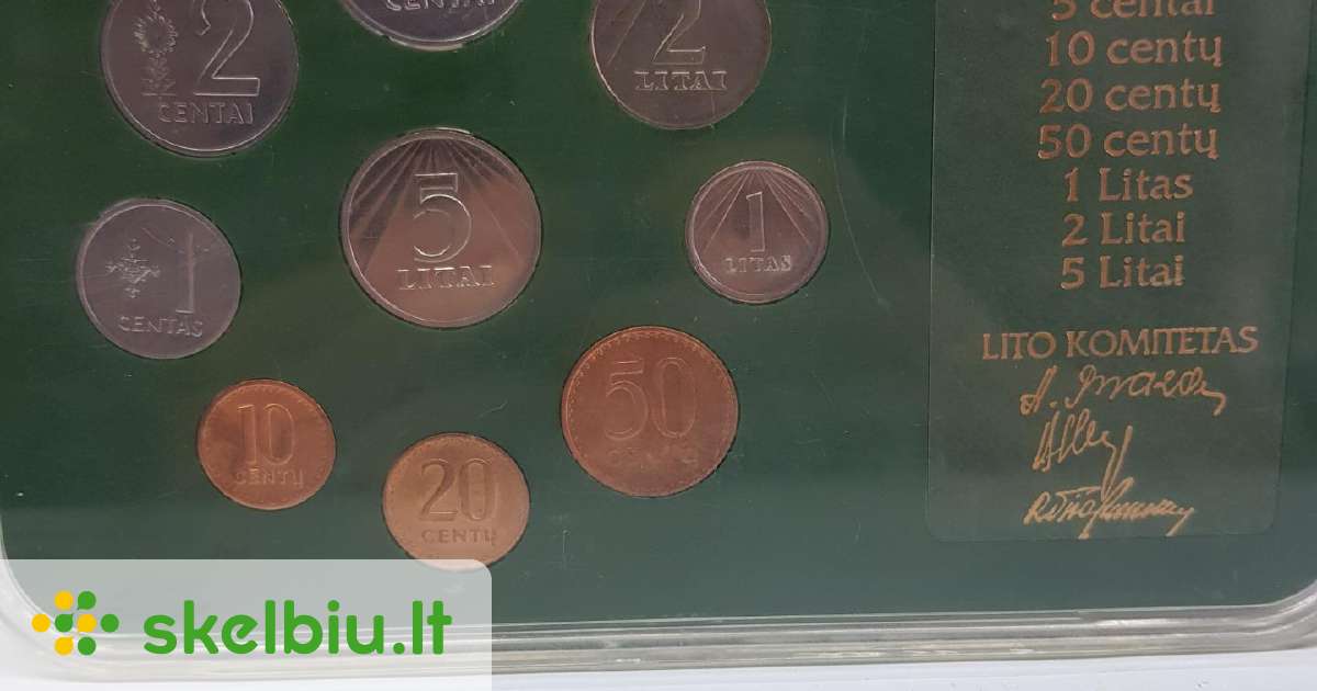 1991 Lietuvos Respublikos Monetų Rinkinys! - Skelbiu.lt