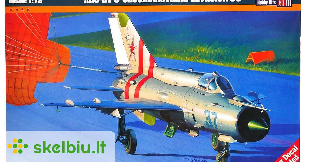 Mig-21 S Invasion 68 Modeliukas 1:72 Mistercraft - Skelbiu.lt
