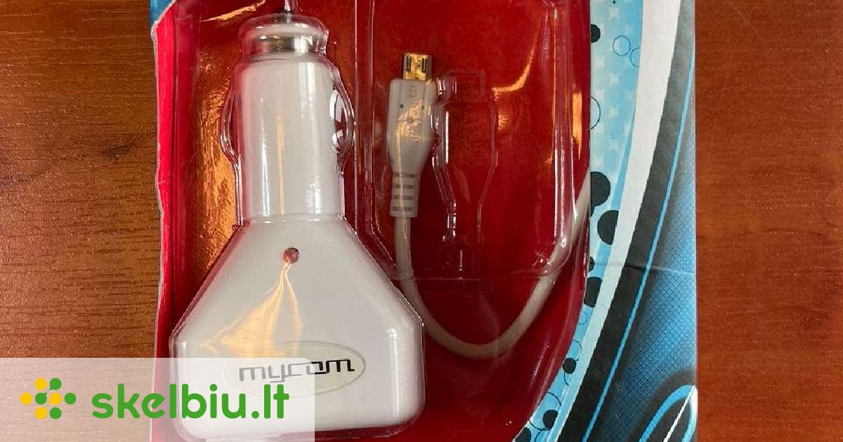 Micro Usb pakrovėjas mašinai Mycom - Skelbiu.lt