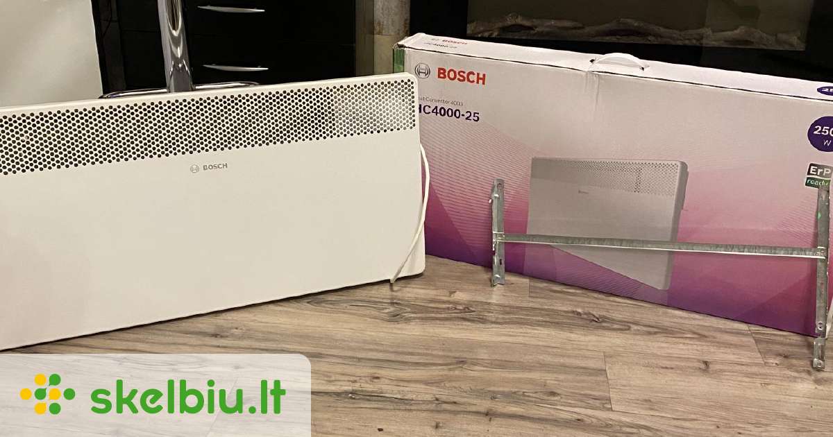 Bosch 2500w Elektrinis Konvekcinis Sildytuvas - Skelbiu.lt