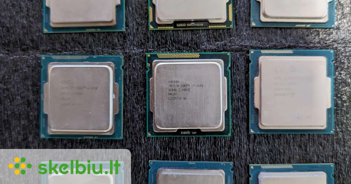 Intel amd procesoriai Lga 1155 1150 1151 1700 Am4 - Skelbiu.lt