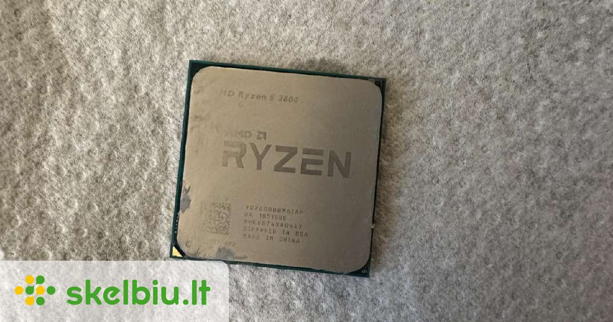 Cpu procesorius Amd 5 2600x - Skelbiu.lt